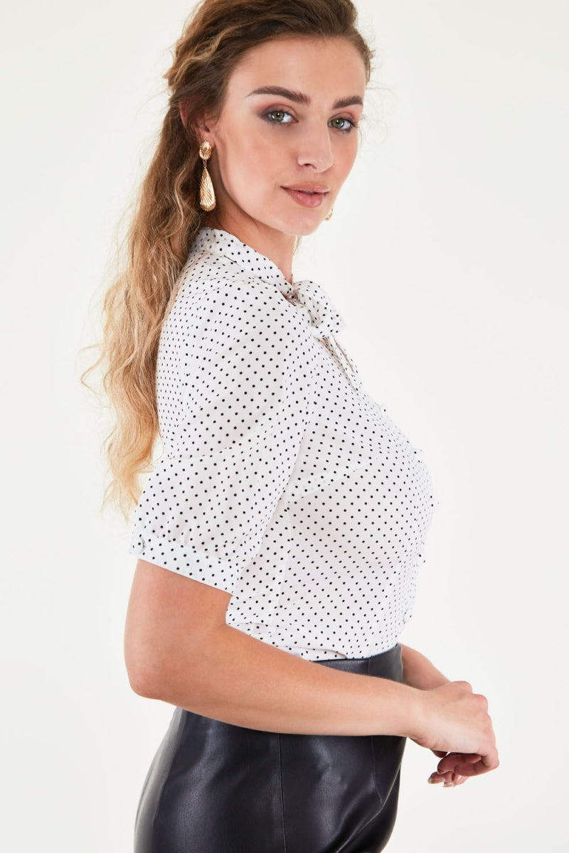 Alex Polka Dot Blouse by Voodoo Vixen – Roadkill13
